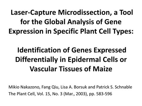 Ppt Laser Microdissection Case Study Powerpoint Presentation Free