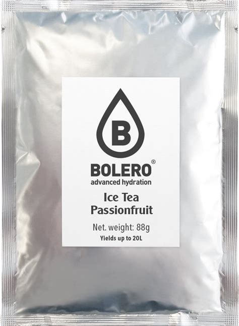 Bolero Siropen Ice Tea Passion Fruits Passievrucht Zak 88 Gram Bol