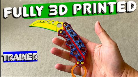 Karambit X Balisong Fidget Toy Fully 3d Printed Youtube