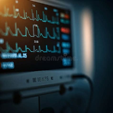 Heart Rate Monitor Displaying A Normal Sinus Rhythm Stock Illustration Illustration Of Graph