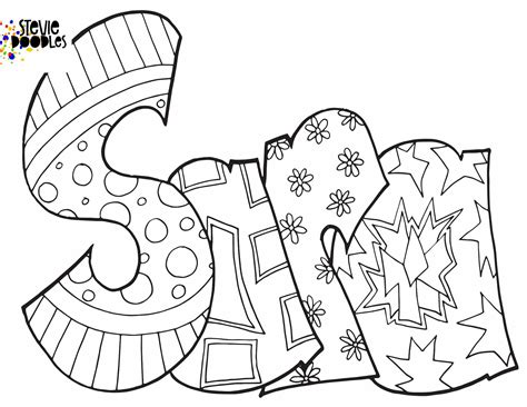 Sarah Coloring Pages 2025