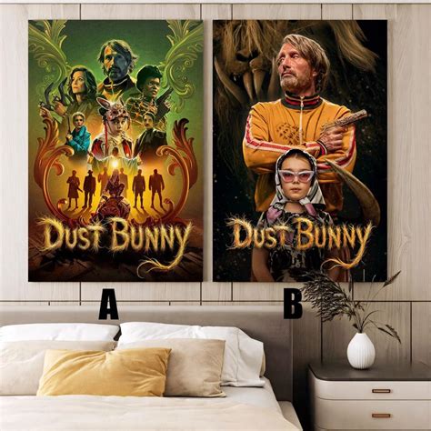 Dust Bunny 2025 Movie Posterframeless Canvas Postersvintage Posters