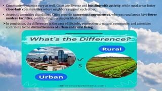 Urban Vs Rural Livelihoodpptx