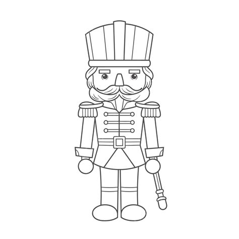 Nutcracker Soldier Nutcracker Template Coloring Page Nutcraker Christmas Nutcracker Outline