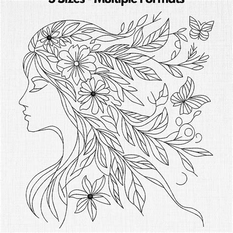 Nature Embroidery Etsy