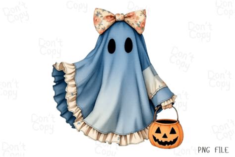 Custom Retro Halloween Ghost Png Graphic By Sleepy Aster · Creative Fabrica