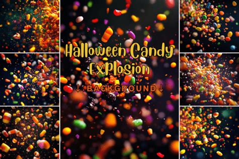 Halloween Candy Explosion Background Graphic By Creato · Creative Fabrica