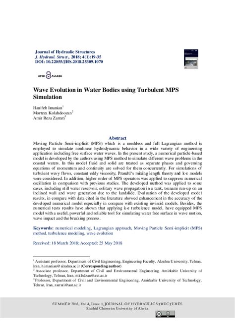 pdf waves simulation in viscous waters using mps