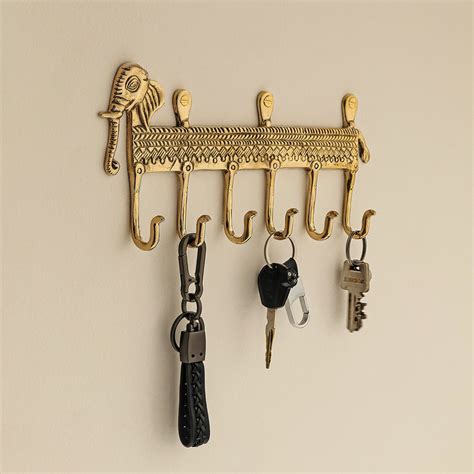 Brass Wall Hook Key Hook For Wall Decorative Hooks Key Hook Elephant