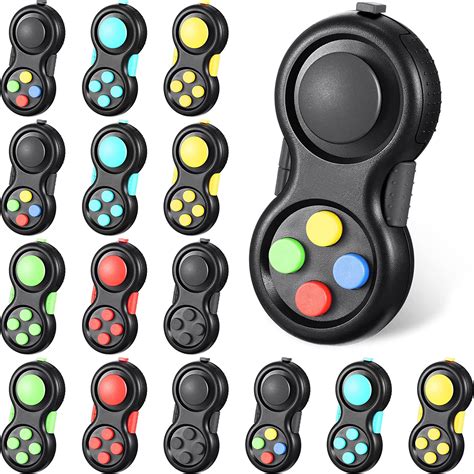Willbond 15 Pcs Pad Portable Controller Classic Retro Game Controller Toy Handheld
