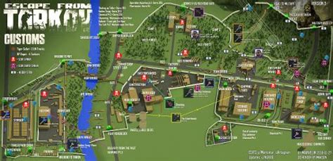 Customs Maps — Escape From Tarkov Variations And Floor Plans Gamemaps
