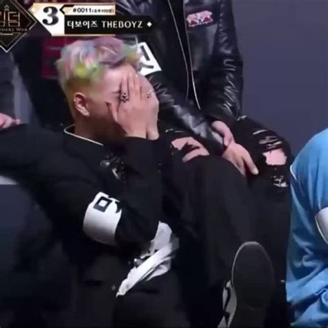 Tiny Rainbow Haired Hongjoong Laughing And Smiling Tumbex