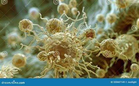 Micrograph Of An Activated B Lymphocyte Engulfing And Destroying A