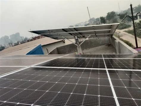 Modular Single Pole Solar Panel Mounting Structure At ₹ 90kg In