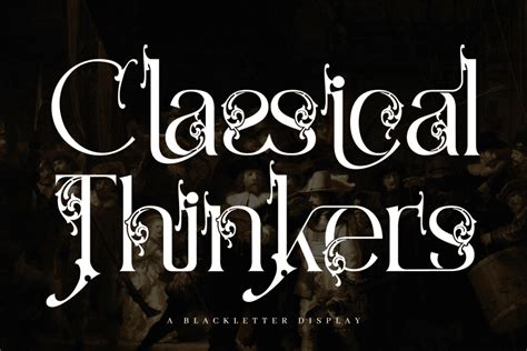 Classical Thinkers Demo Font · 1001 Fonts