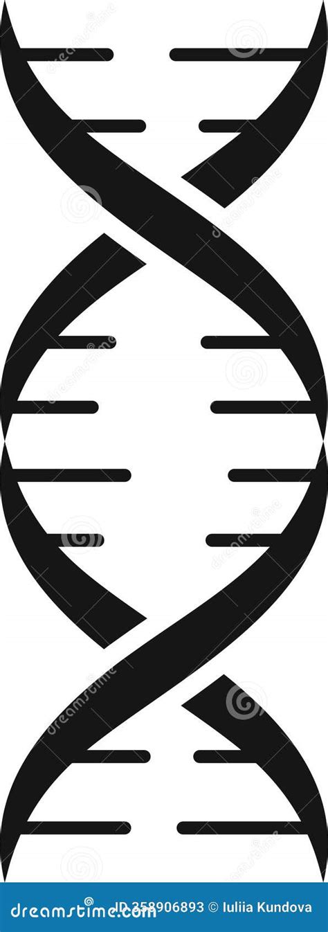 Rotating Dna Double Helix Forming A Spiral Structure Symbolizing