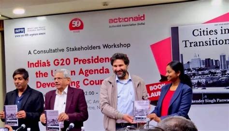 Video Book Release Cities In Transition By Sitaram Yechury Tikender Singh Panwar Actionaid