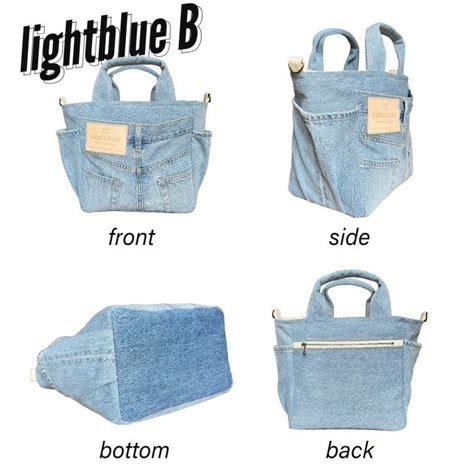 【日本製】淺藍b Denim Remake Tote Bag Denim Bag Tote Bag Remake Bag Remake