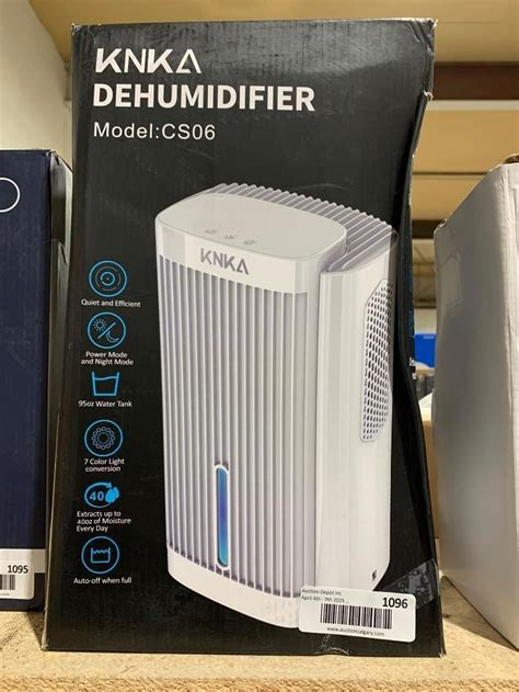 Knka Dehumidifier Model Cs06 95oz Water Tank Capacity