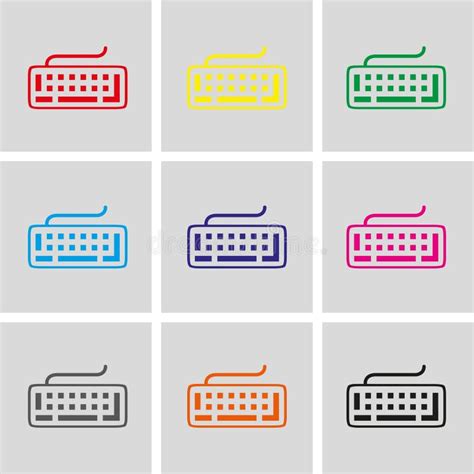 Keyboard Icon Stock Vector Illustration Flat Design Stock Vector