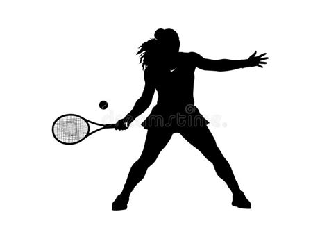 Serena Williams Silhouette Stock Vector Illustration Of Graphic 375721436