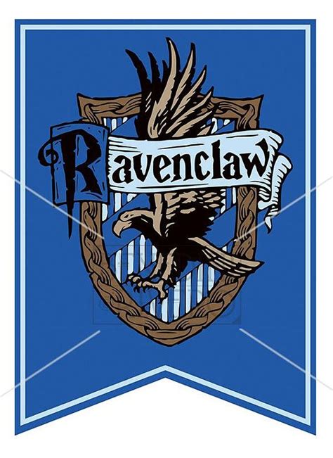 Ravenclaw Printable Ravenclaw Crest Harry Potter Ravenclaw Flag