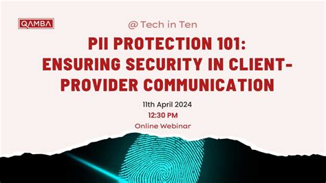 Pii Protection 101 Ensuring Security In Client Provider Communication