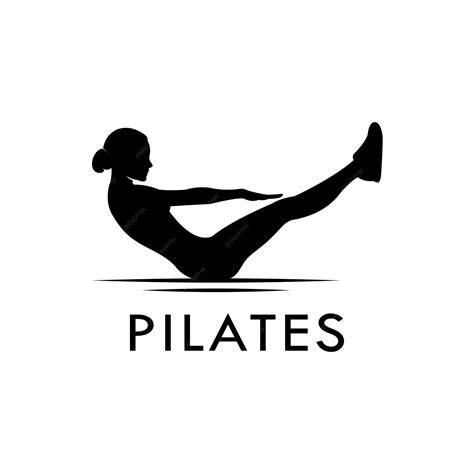 Premium Vector Pilates Silhouette Vector Logo