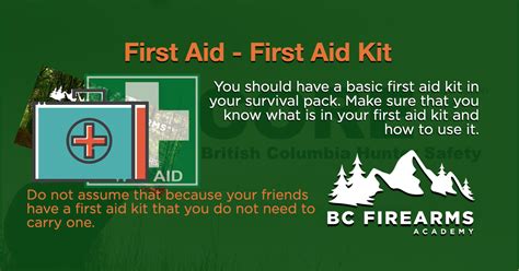 First Aid First Aid Kit Bc Firearms Academy