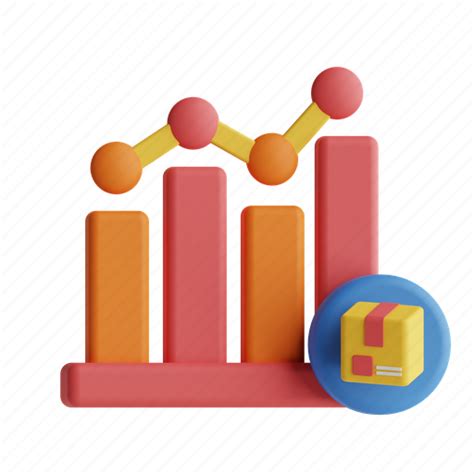Logistic Graph Package Graph Data Chart 3d Illustration Download On Iconfinder