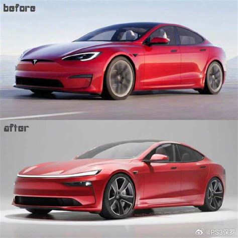 新款特斯拉model S假想图曝光，fsd停售引关注 新浪汽车