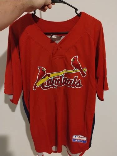 St Louis Cardinals Vintage Majestic 36 Mens Sewn Jersey Red Xl Ebay