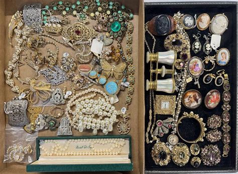 Sold At Auction Lot Of Vintage And Antique Jewelry Filigree Etc