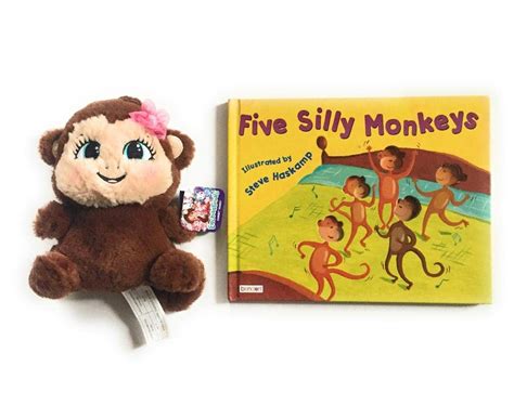 Five Silly Monkey With Bonus 6 Plush Monkey Steve Haskamp