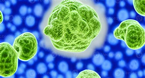 Bacterie En Virussen Aan Oppervlakte Van Huid Slijm Membraan Of Darm