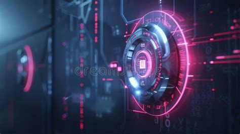 Futuristic Technology Interface Showing Loading Status With Hud