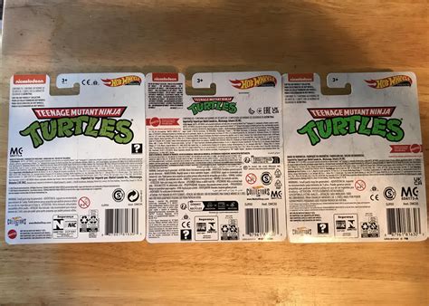Tmnt Premium Variations Card Backs Base And No Stamp R Hotwheels