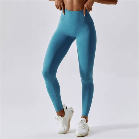 Custom Design Fitness Apparel High Waisted Seamless Workout Pants Sansansun
