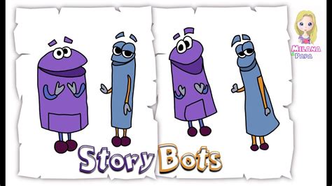 Storybots How To Draw Bang And Bo Easy Youtube