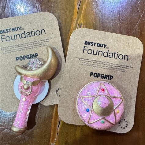 Sailor Moon Silver Iridescent Crystal Flower Popsocket Dazzling Phone Grip And Stand Etsy