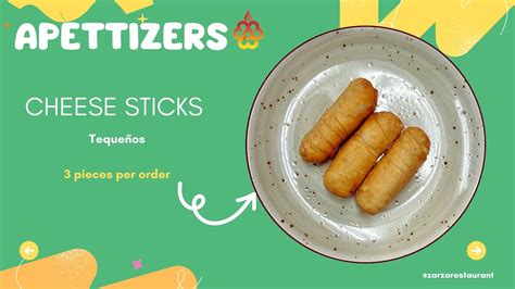 Tequenos Cheese Sticks Zarza Latin Restaurant