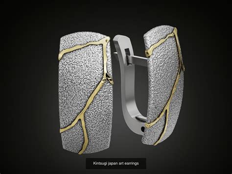 Kintsugi Japan Art Oriental Style Jewelry Set 3d Model Collection 3d Printable Cgtrader