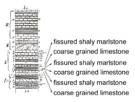 Synthetic Litostratigraphic Kochs 1894 Log Of The Coarse Limestone