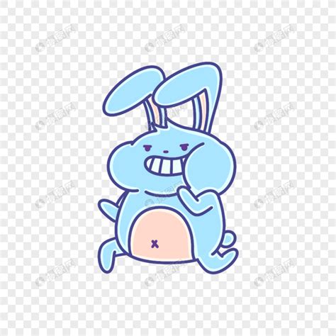 귀여운 괴물 얼음 토끼 요소 Png 일러스트 무료 다운로드 Lovepik