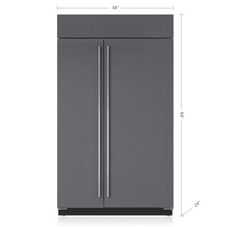 Sub Zero Bi48so Side By Side Built In Refrigerator Town Appliance