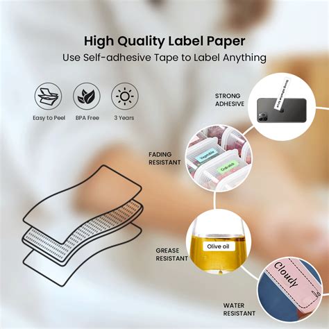 Vretti Portable Bluetooth Label Maker Printer Hp4 With Chargable Batte Vretti Official Website