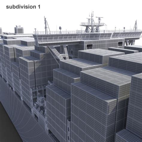 3ds Max Triple E Class Container Ship