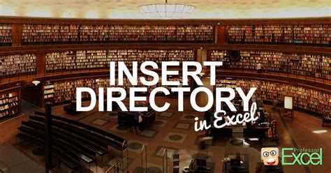 List Of All Files And Folders How To Easily Insert A Directory In Excel