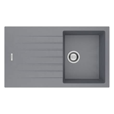 Clearwater Tivoli 1 Bowl Inset Croma Granite Kitchen Sink With Drainer