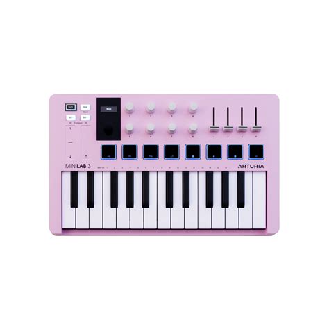 Arturia Minilab 3 Rose Quartz 25 Note Slim Key Usb C Midi